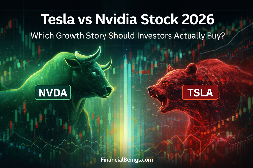 Tesla vs Nvidia Stock Chart 2026 - Financial Beings
